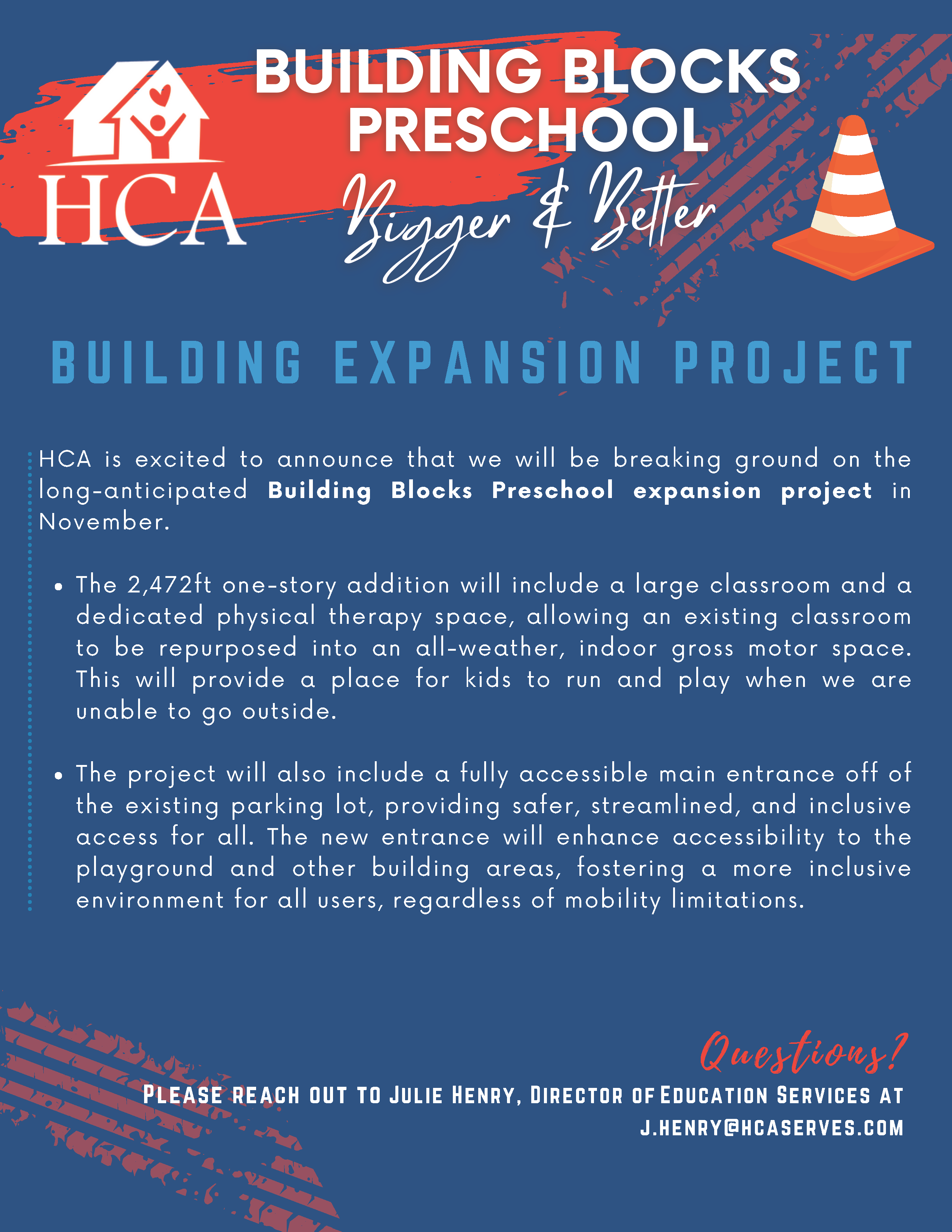 Preschool Expansion Project | HCA - Helping Celebrate Abilities ...